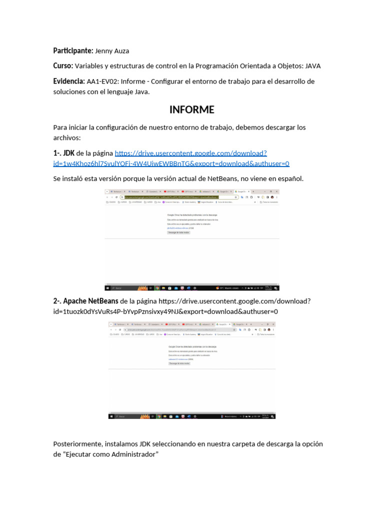 informe curso de java | PDF | Java (lenguaje de programación ... informe curso de java | PDF | Java (lenguaje de programación ...