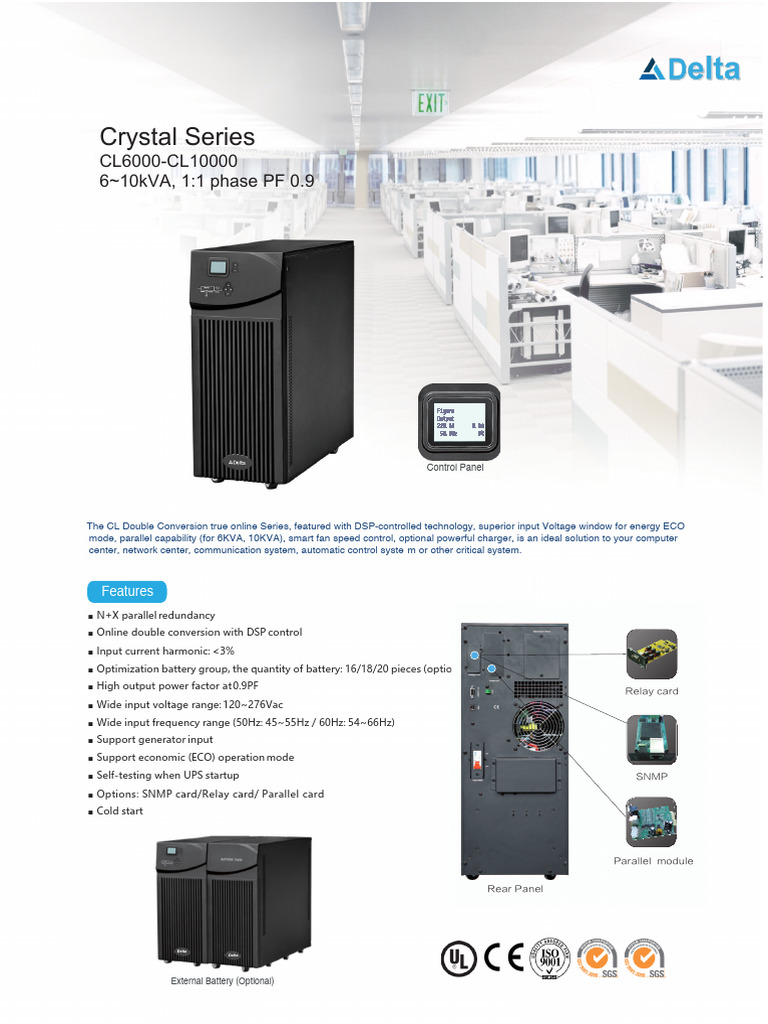 Delta Ups CL6000-10000 | PDF | Computer Engineering | Electrical ...