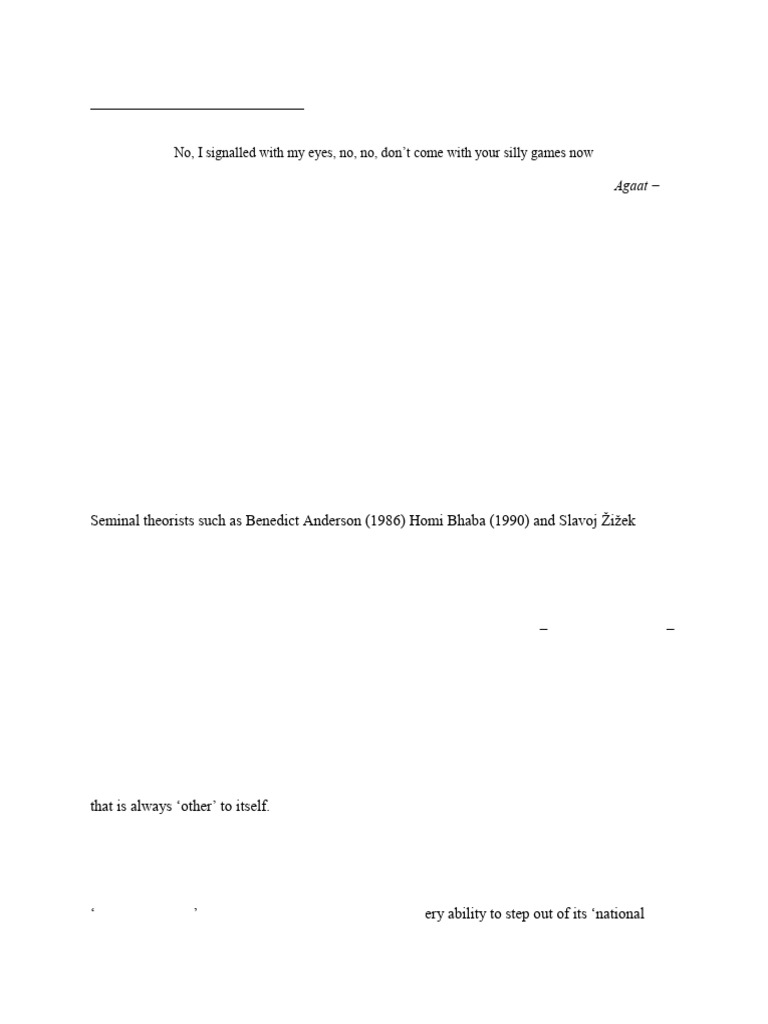 Final Draft Nostalgia Contretemps - Nedine Moonsamy - 0203549g | PDF ...