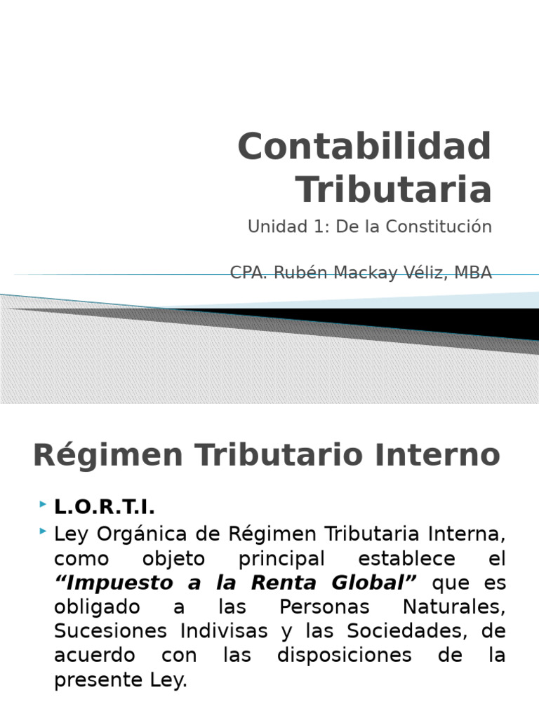 Contabilidad Tributaria - ITSVR | PDF | Ciencias sociales | Derecho