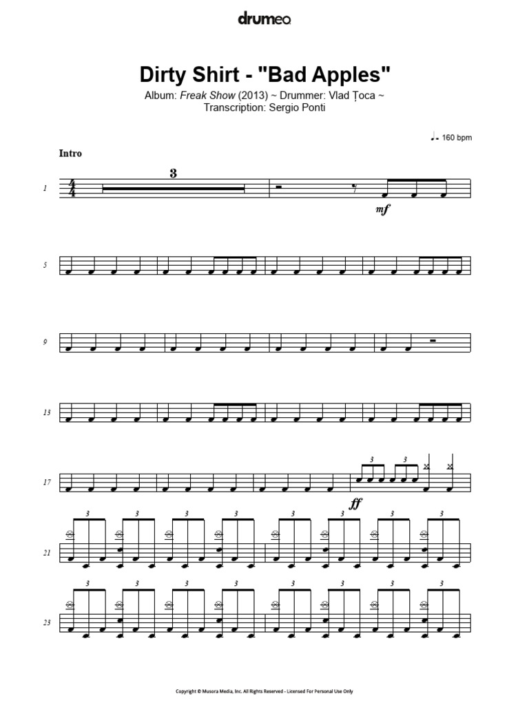 Dirty Shirt - Bad Apples | PDF