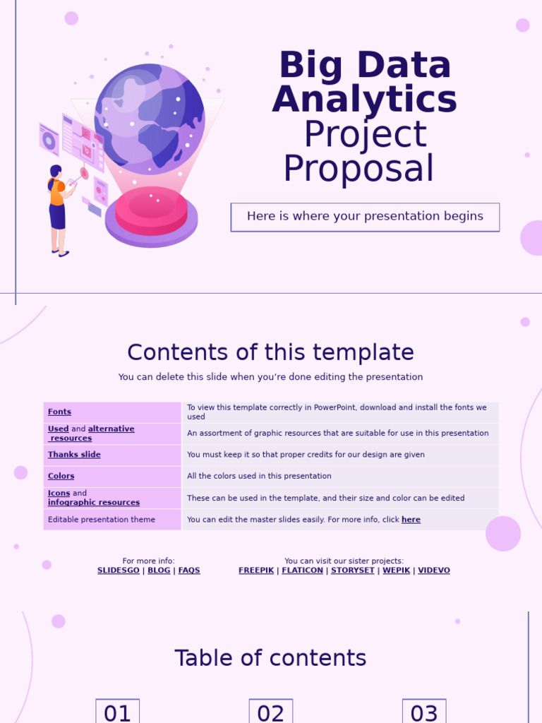 Big Data Analytics Project Proposal by Slidesgo | PDF | Expense | Customer Relationship Management