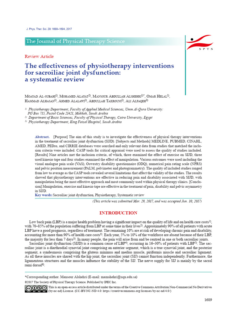 jpts-29-1689 | PDF | Physical Therapy | Pelvis