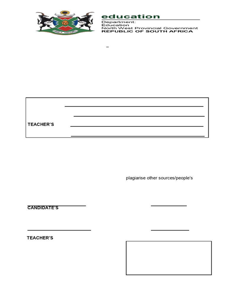 Grade 11 Business Project Guidelines | PDF | Educational Assessment ...