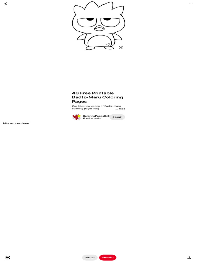 48 Free Printable Badtz-Maru Coloring Pages | PDF