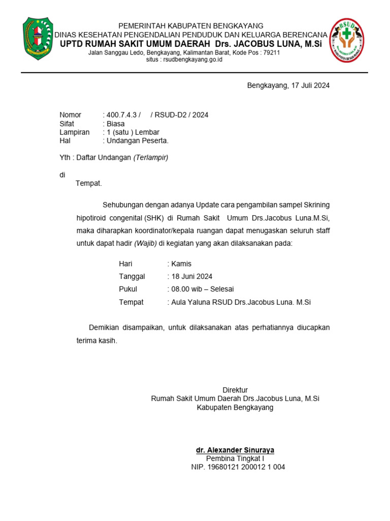 Undangan SHK | PDF | Pengembangan Diri | Sains & Matematika