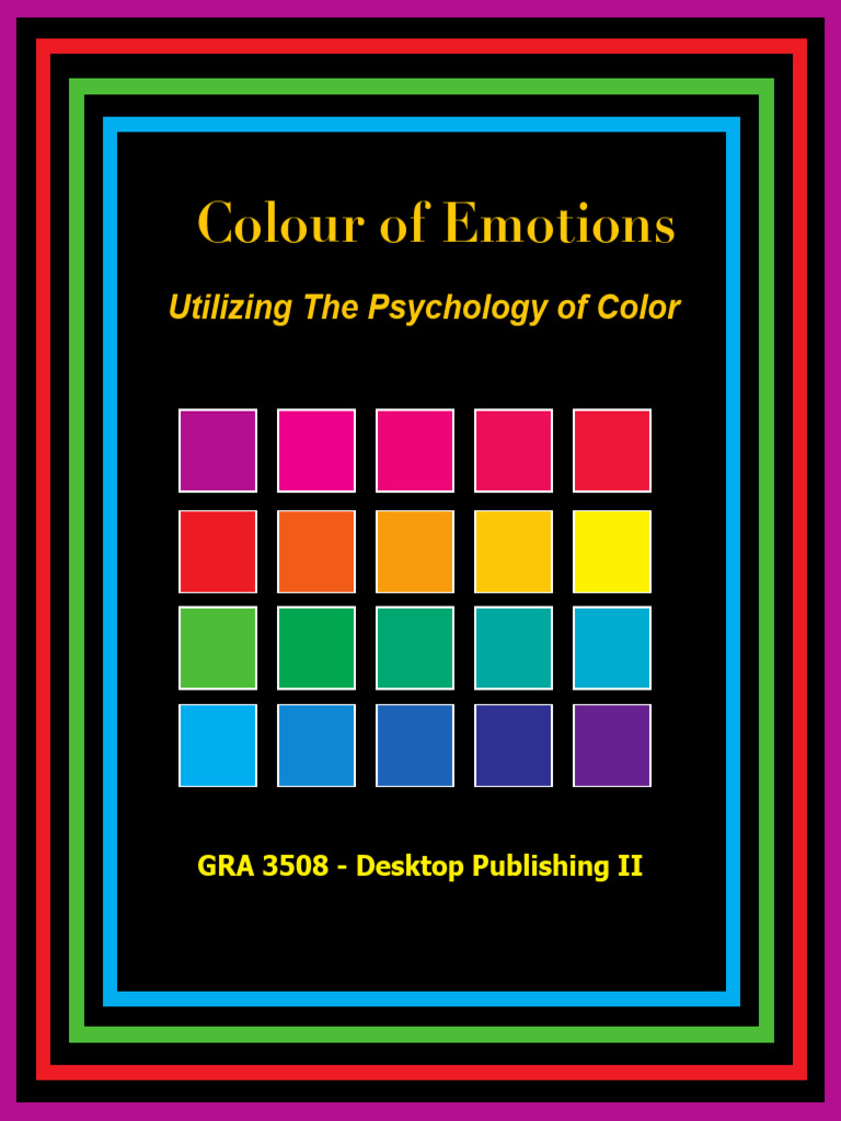 Colour of Emotions Book | PDF | Color | Green