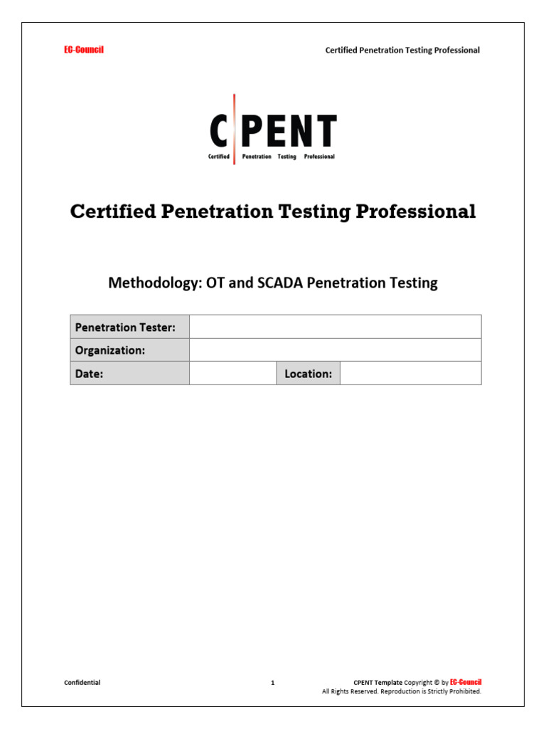 CPENT Module 11 OT and SCADA Penetration Testing | PDF | Penetration ...