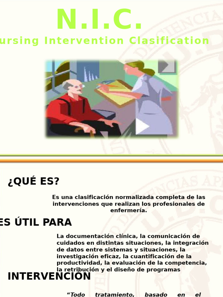 Taxonomía NIC | PDF | Enfermería | Maestros