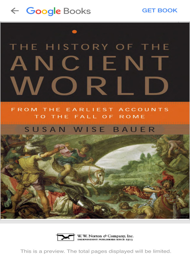 The History of The Ancient World From The Earliest Accounts To The Fall ...