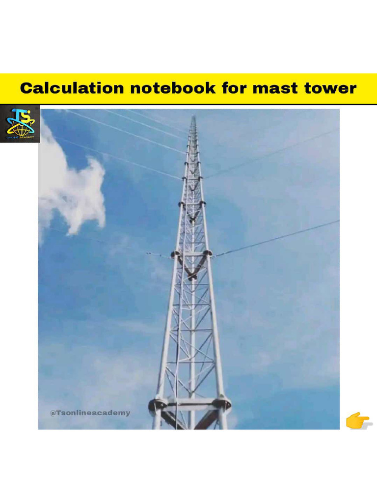 Calculation Notebook For Mast Tower | PDF