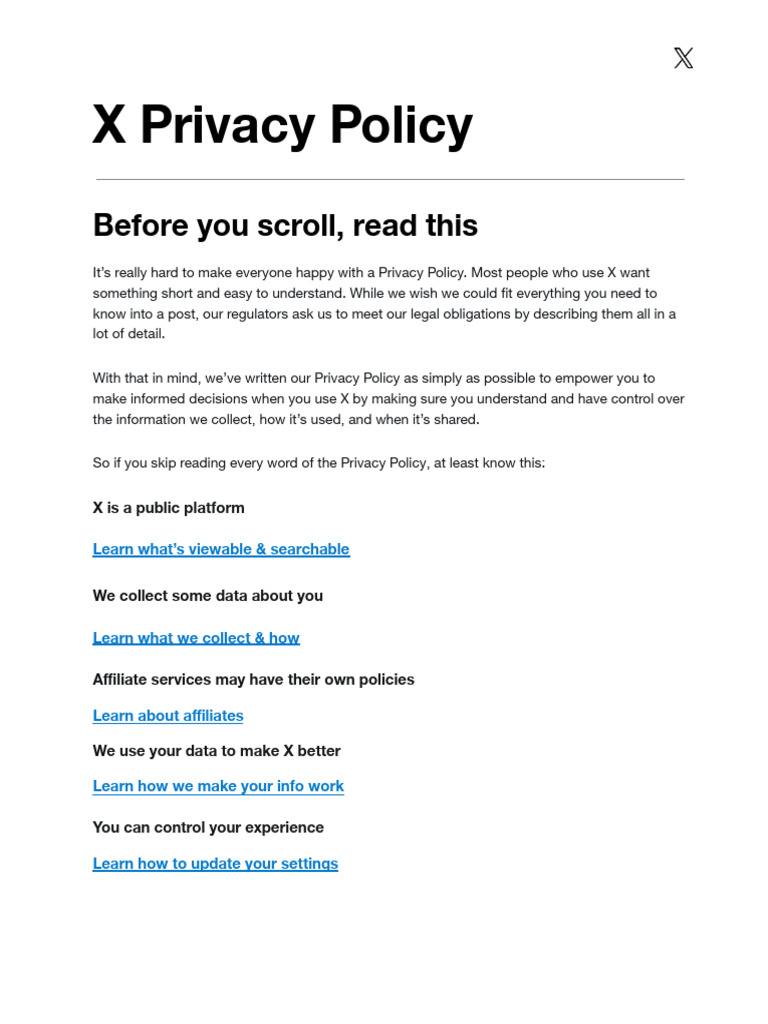 X Privacy Policy 2024-07-23 | PDF | Http Cookie | Privacy