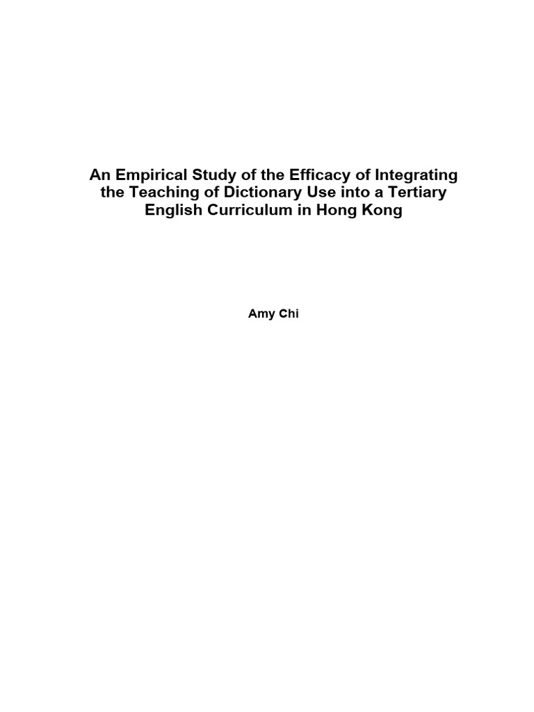 Dictionaries Amy Chi | PDF | English As A Second Or Foreign Language ...