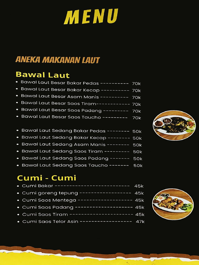 POINT BREAK MENU UPDATE | PDF