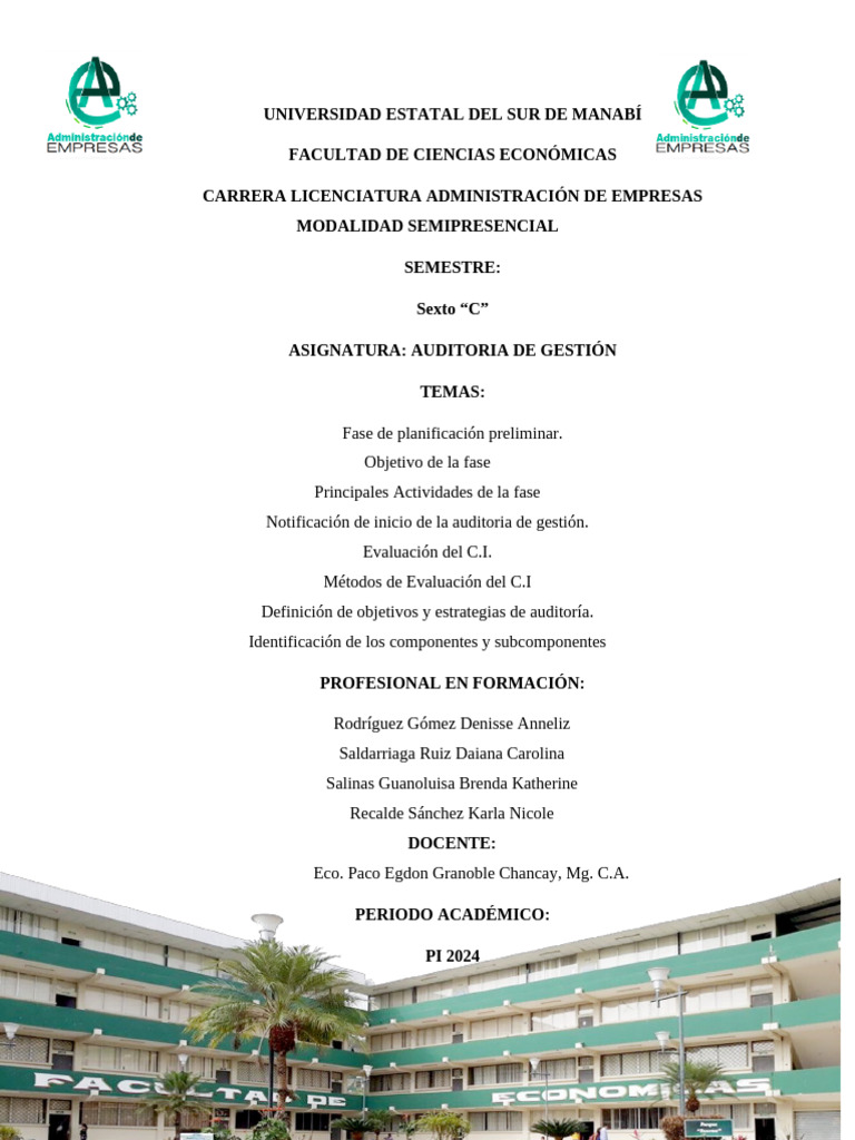 Auditoria Sesión #9 | PDF | Auditoría | Planificación