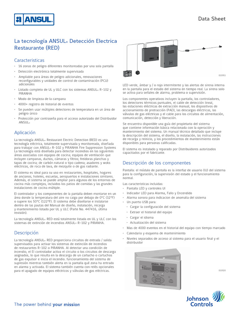 Data Ansul F-2019192 - Es | PDF | Relé | Ingenieria Eléctrica