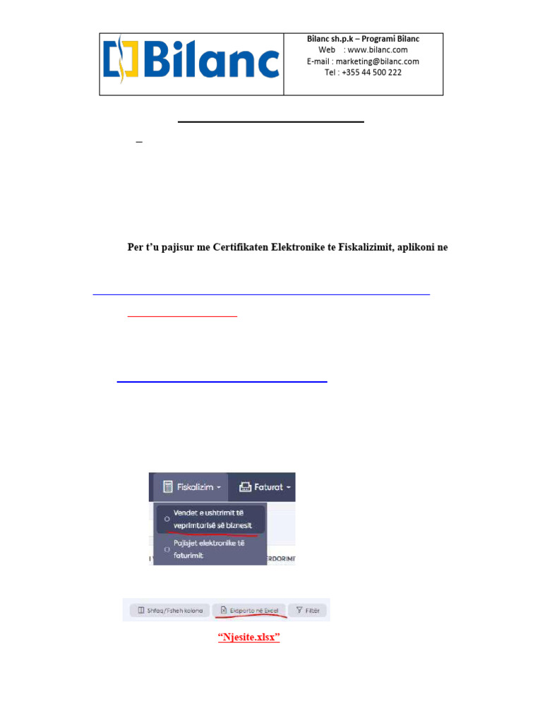 Manual Bilanc Fiskal | PDF