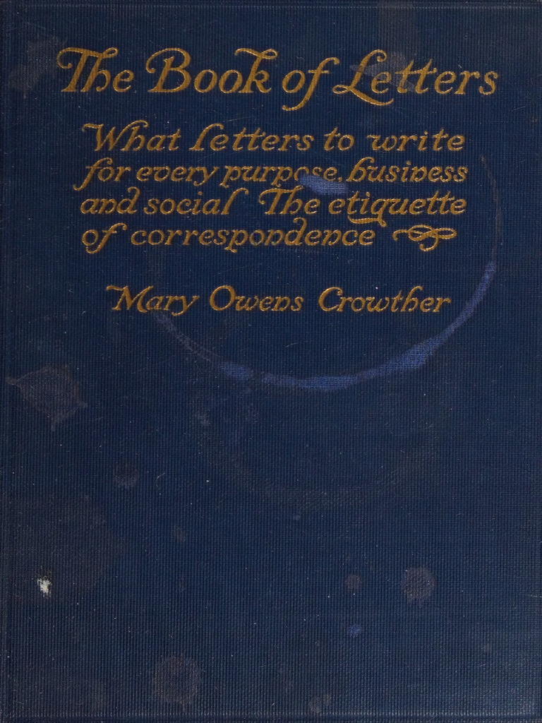 Book of Letters 0000 Un Se | PDF | The Reverend | Madam