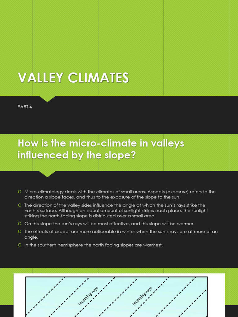 Valley Micro-Climates and Urban Heat Effects | PDF | Atmosphere Of ...