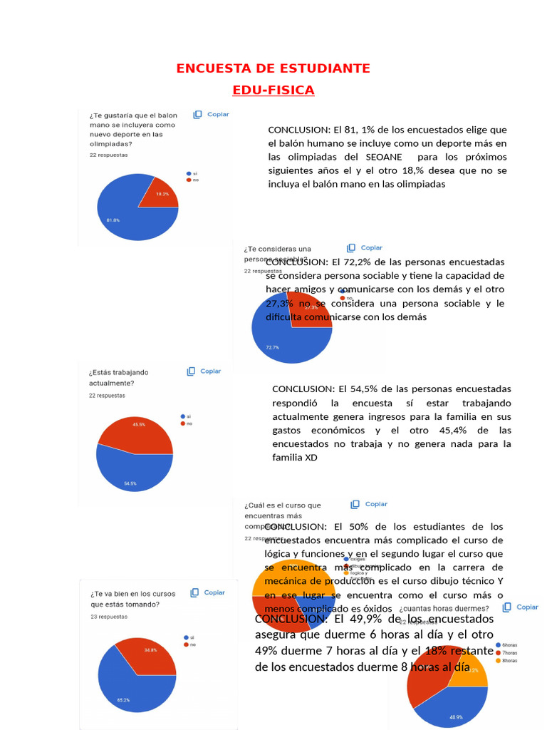Encuesta de Estudiante | PDF