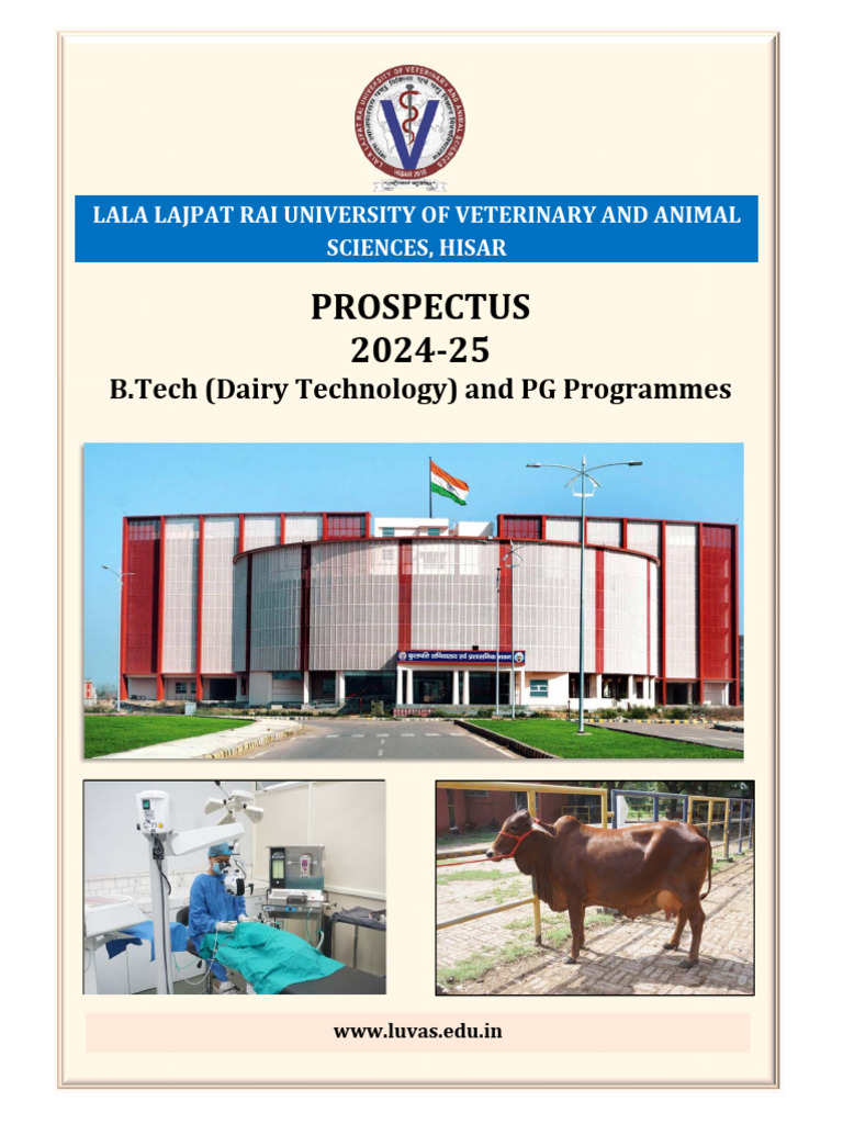 B - Tech - Dairy Technology PG Programmes | PDF | Business