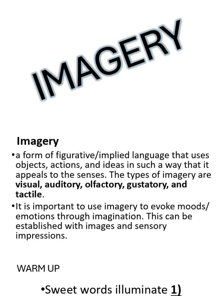 IMAGERY | PDF | Senses | Neuroscience
