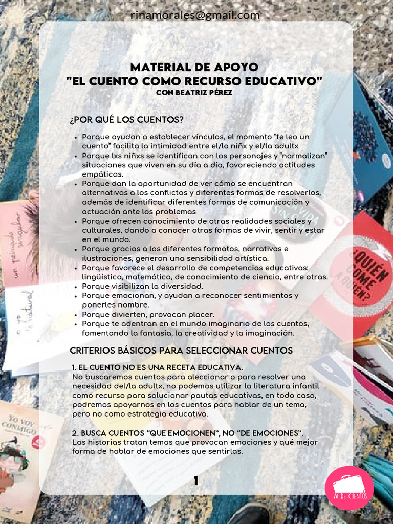 Material Apoyo Cuento Como Recurso | PDF | España | Cuentos