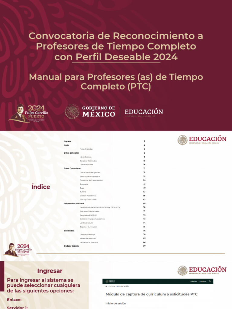 Manual Ptc 2024 | PDF | Ventana (informática) | Revistas