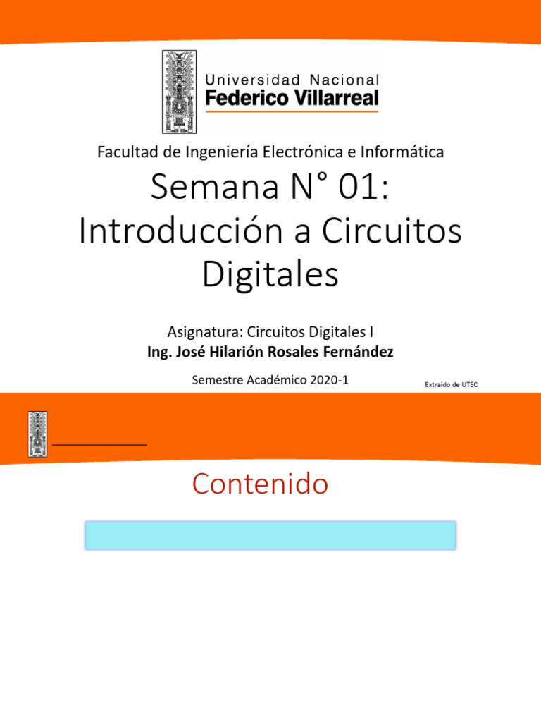 10040040_Semana 1 Clase 1 B (Introducción) | PDF | Señal analoga | Arreglos de compuertas ...