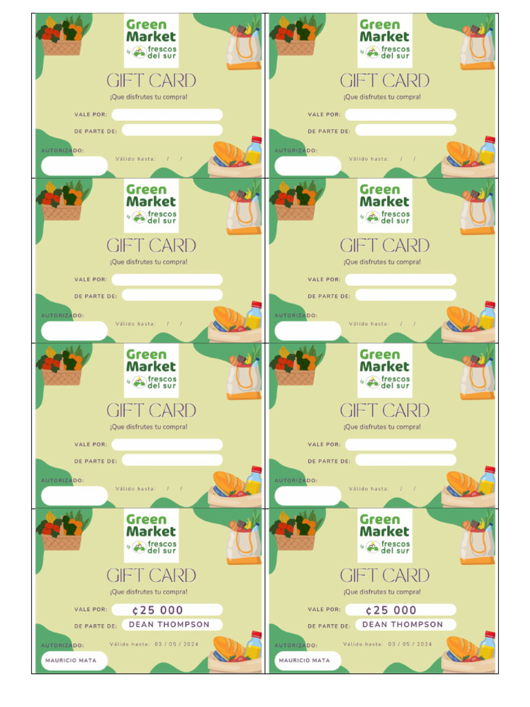 Gift CArd GM - 032015 | PDF