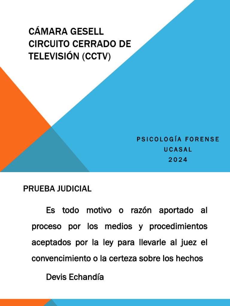 Cámara Gesell | PDF | Circuito cerrado de televisión | Sicología