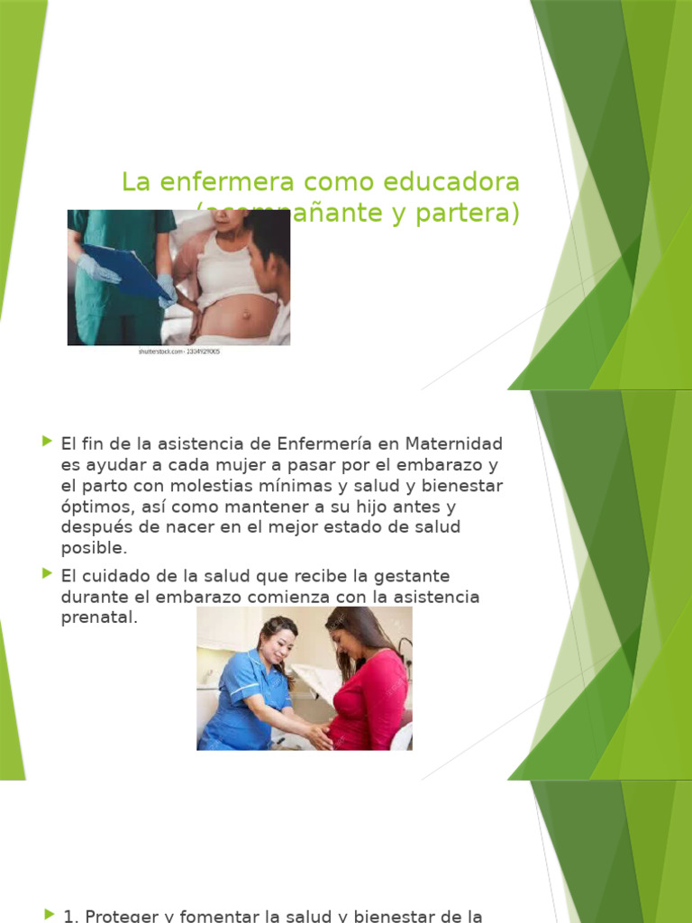 La Enfermera Como Educadora (Acompañante y Partera | PDF | El embarazo ...