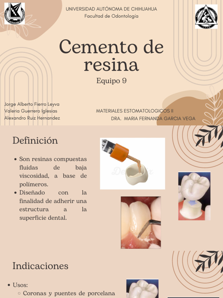 Cemento de Resina | PDF | Cemento | Polímeros