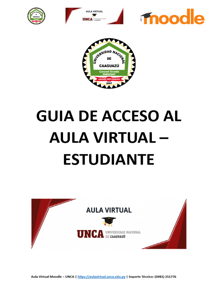 Guia de Acceso Al Aula Virtual | PDF | Moodle | Contraseña