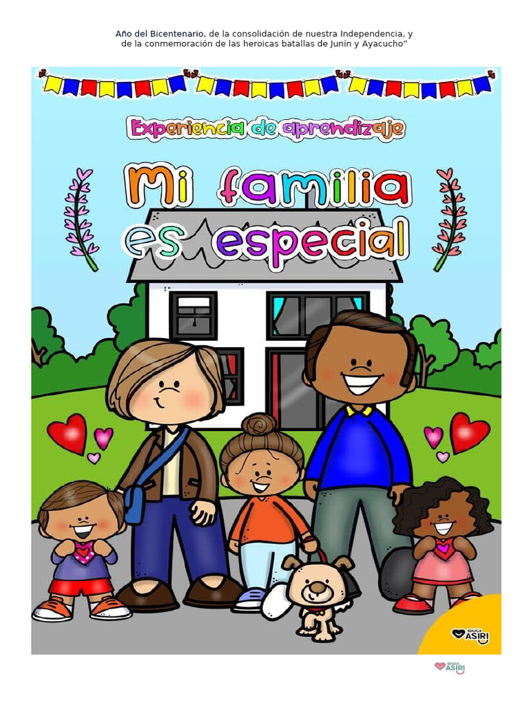 Mi Familia es Especial | PDF | Educación de la primera infancia | Las ...