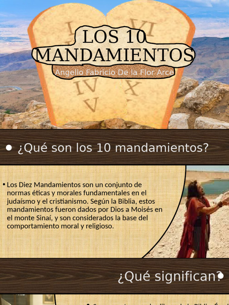 Los 10 Mandamientos | PDF | Diez Mandamientos | Teología