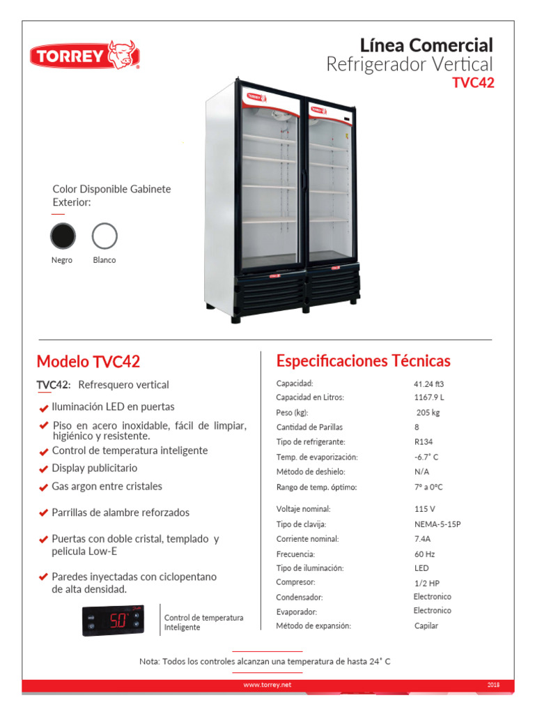 Refrigerador Vertical - TVC 42 - Torrey | PDF | Refrigerador