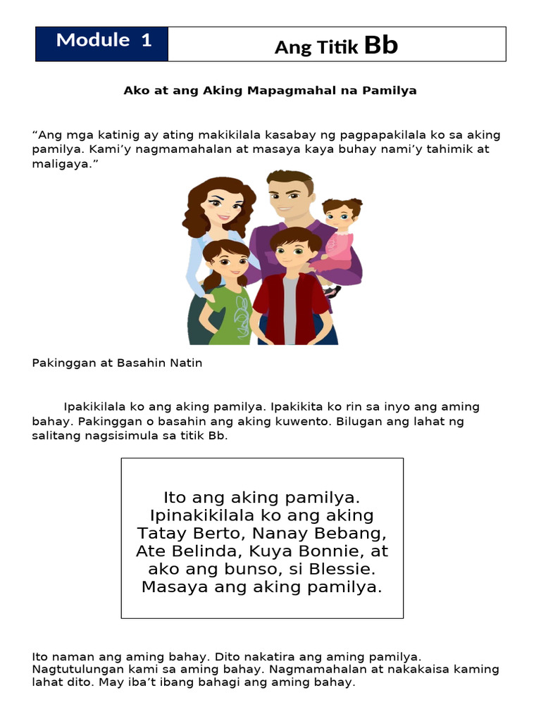 Filipino Kinder Modules (2nd Quarter) | PDF