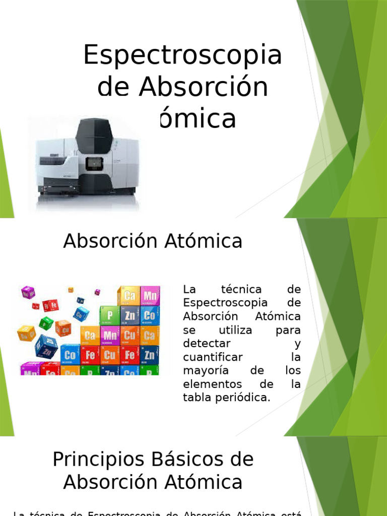Presentacion Atomic Absorption | PDF | Espectroscopía de absorción ...