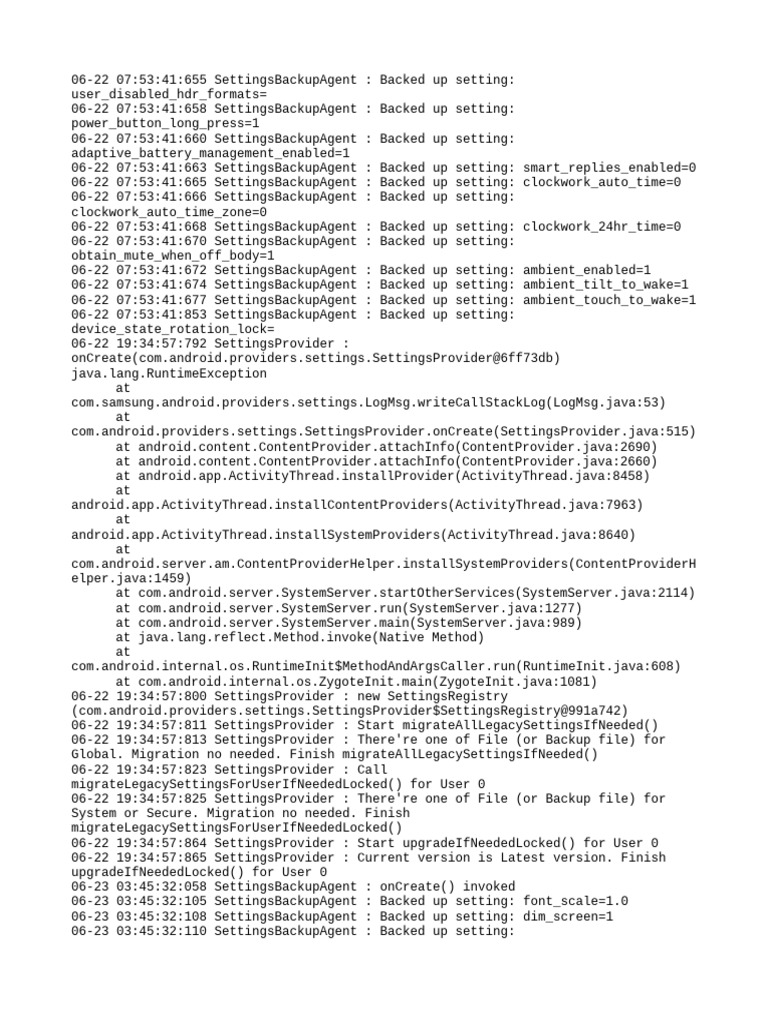 Settings Provider | PDF | Computer Architecture | Software