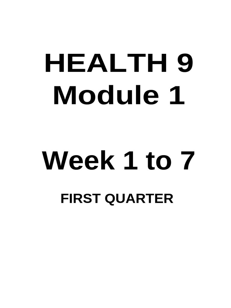 Q1-Health 9-Module-New Edited | PDF | Compost | Soil