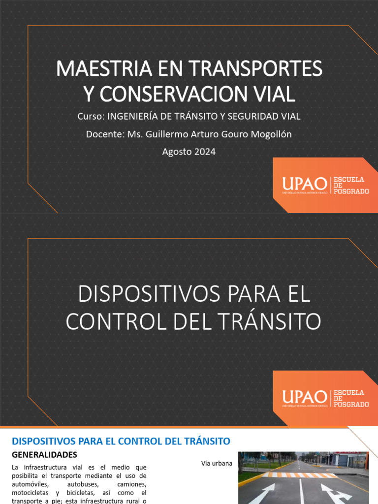 Sesion 01-06 - Dispositivos para El Control Del Tránsito | PDF ...