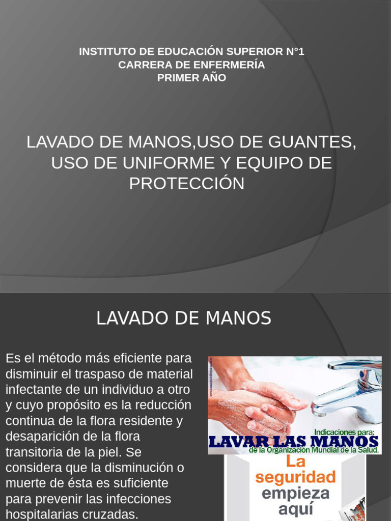 Lavado de Manos 1 año | PDF | Lavado de manos | Especialidades Medicas