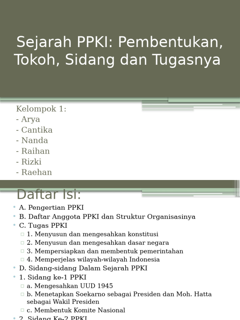 Sejarah Ppki | PDF