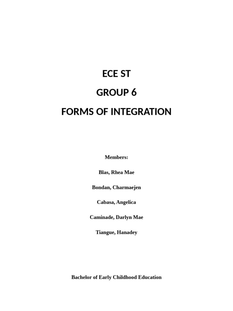 Group6 Outline | PDF | Interdisciplinarity | Curriculum