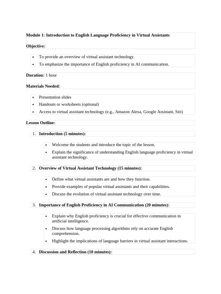 Lesson Plan | PDF | Artificial Intelligence | Intelligence (AI) & Semantics