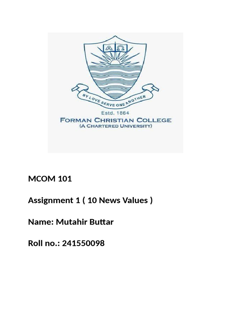 Mutahir Buttar 241550098 | PDF | News | Community