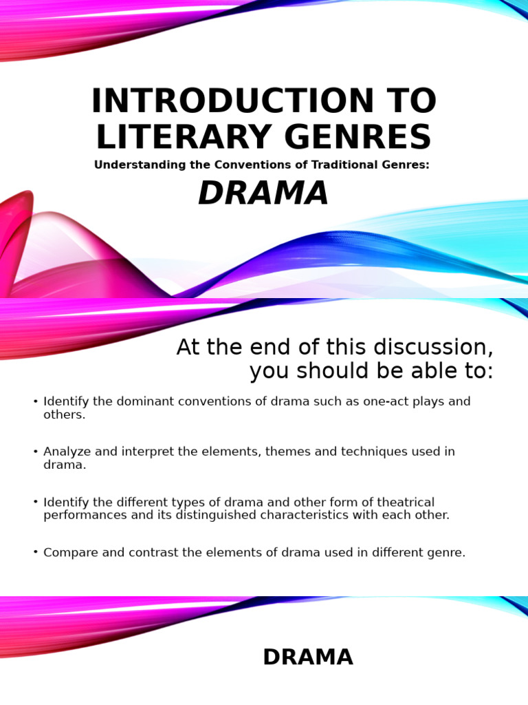 CNF q3 Lesson 3 Drama | PDF | Play (Theatre) | Monologue
