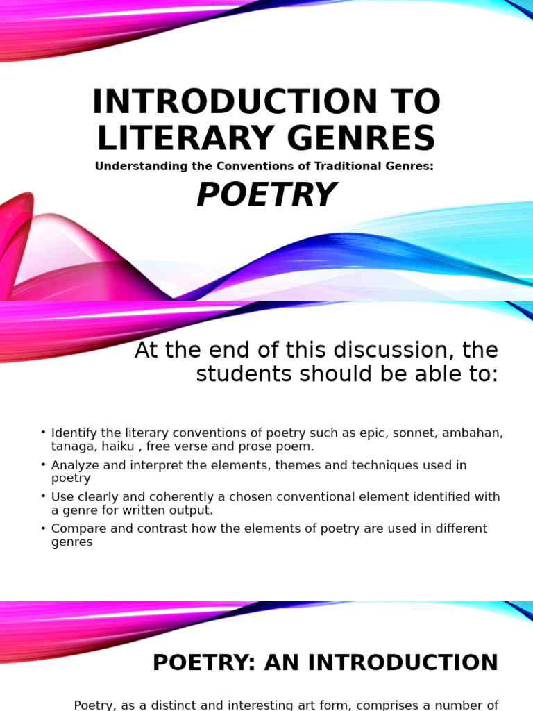 CNF q3 Lesson 2 Poetry | PDF | Poetry | Metre (Poetry)