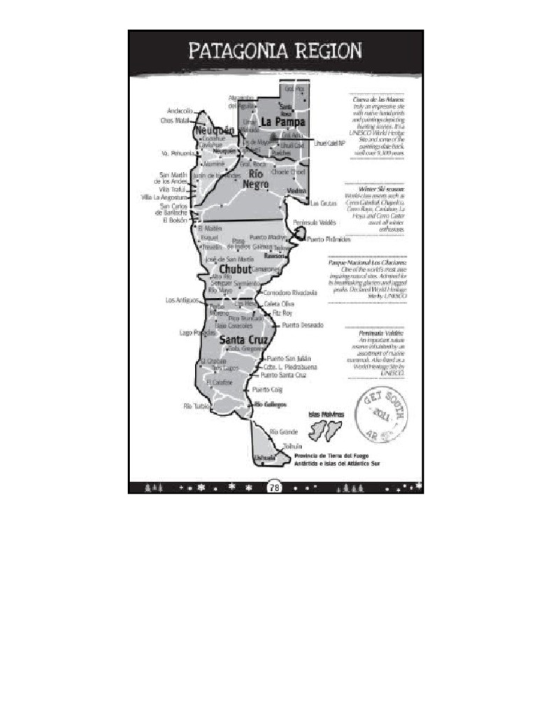 Mapa de La Patagonia | PDF